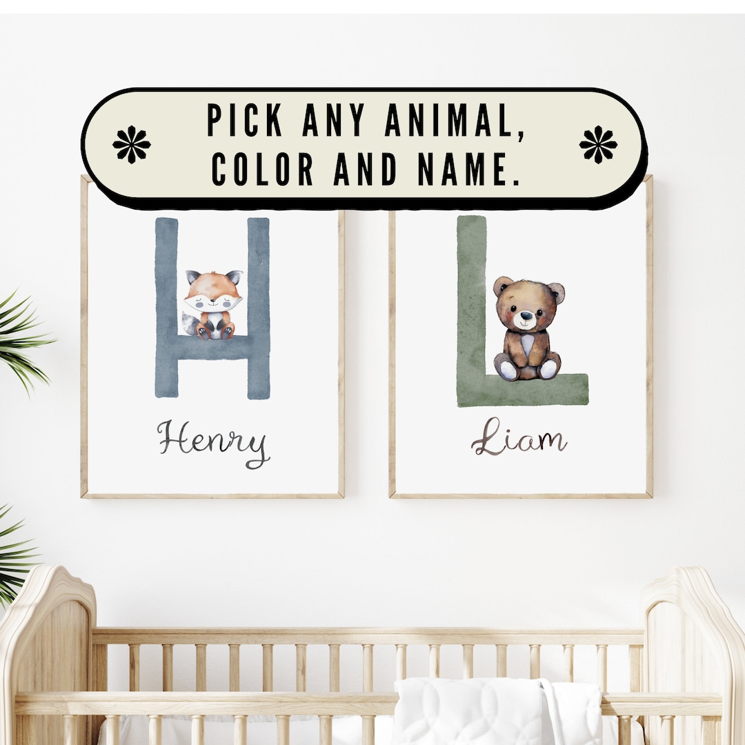 Brothers Room Sign Brothers Wall Decor Twin Name Wall Art Twin Name ...