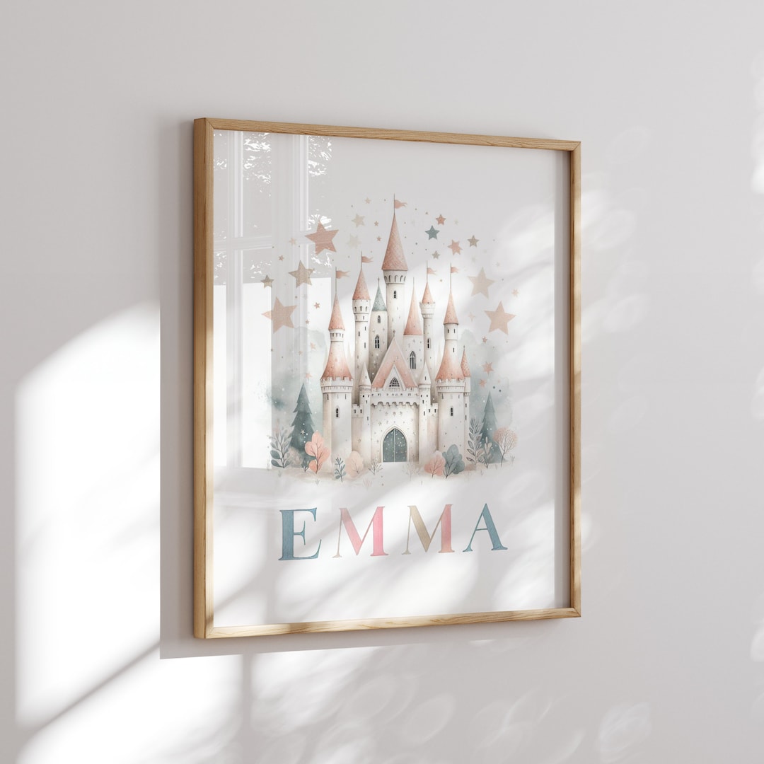 Castle Name Sign | Castle Nursery Decor | Personalized Gift | Castle ...