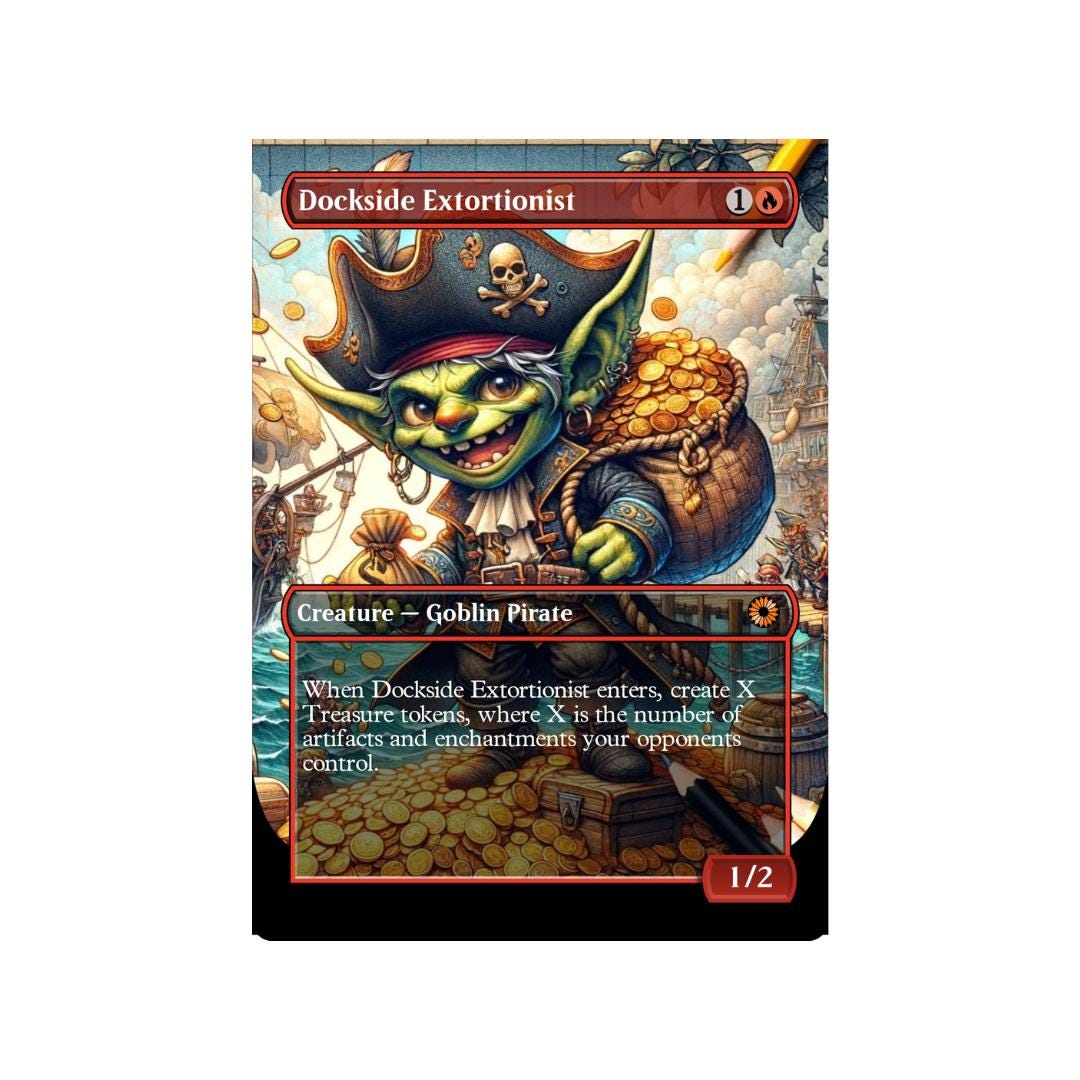 Dockside Extortionist Goblin Pirate High Quality Altered Art Custom ...