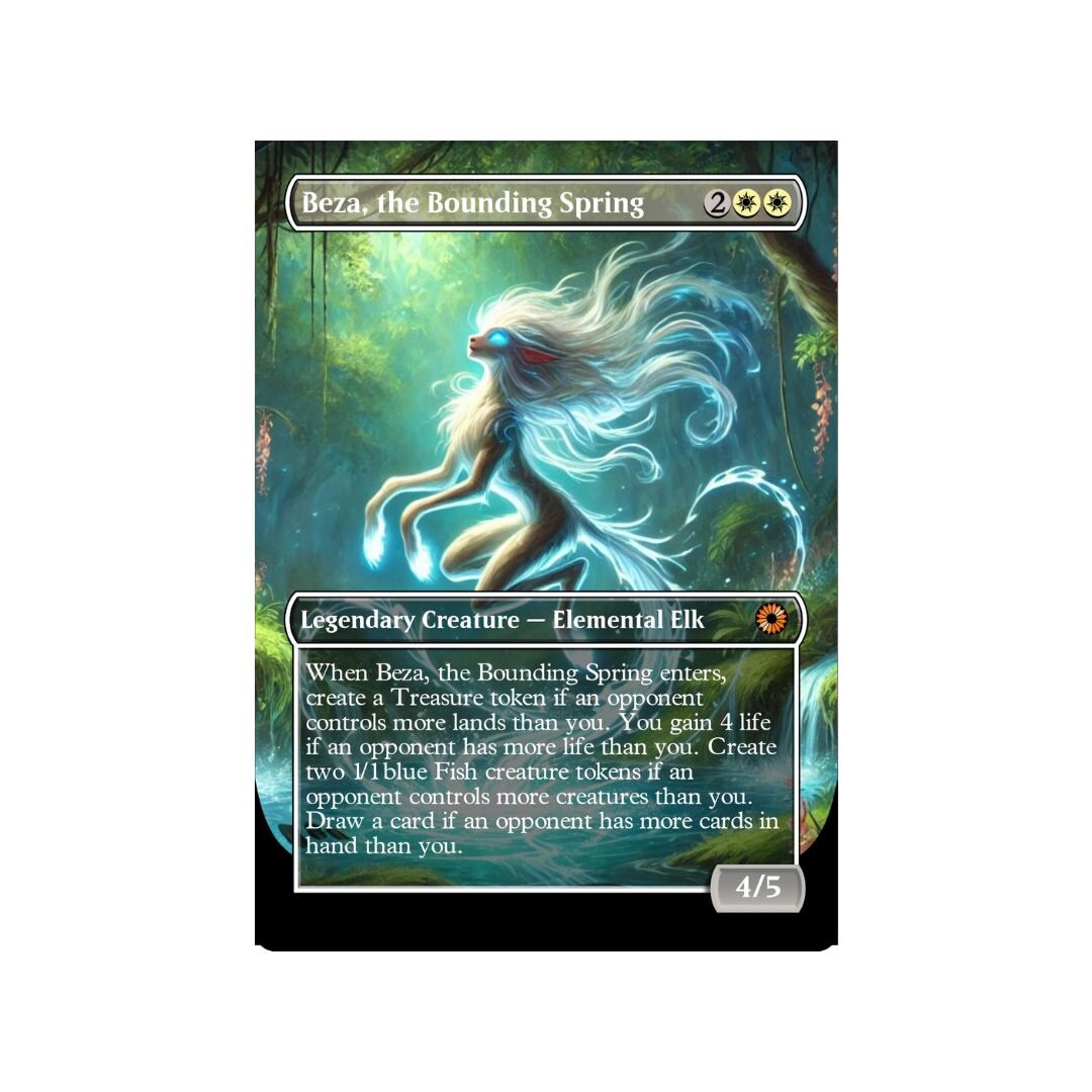 Beza, the Bounding Spring Legendary High Quality Altered Art Custom ...