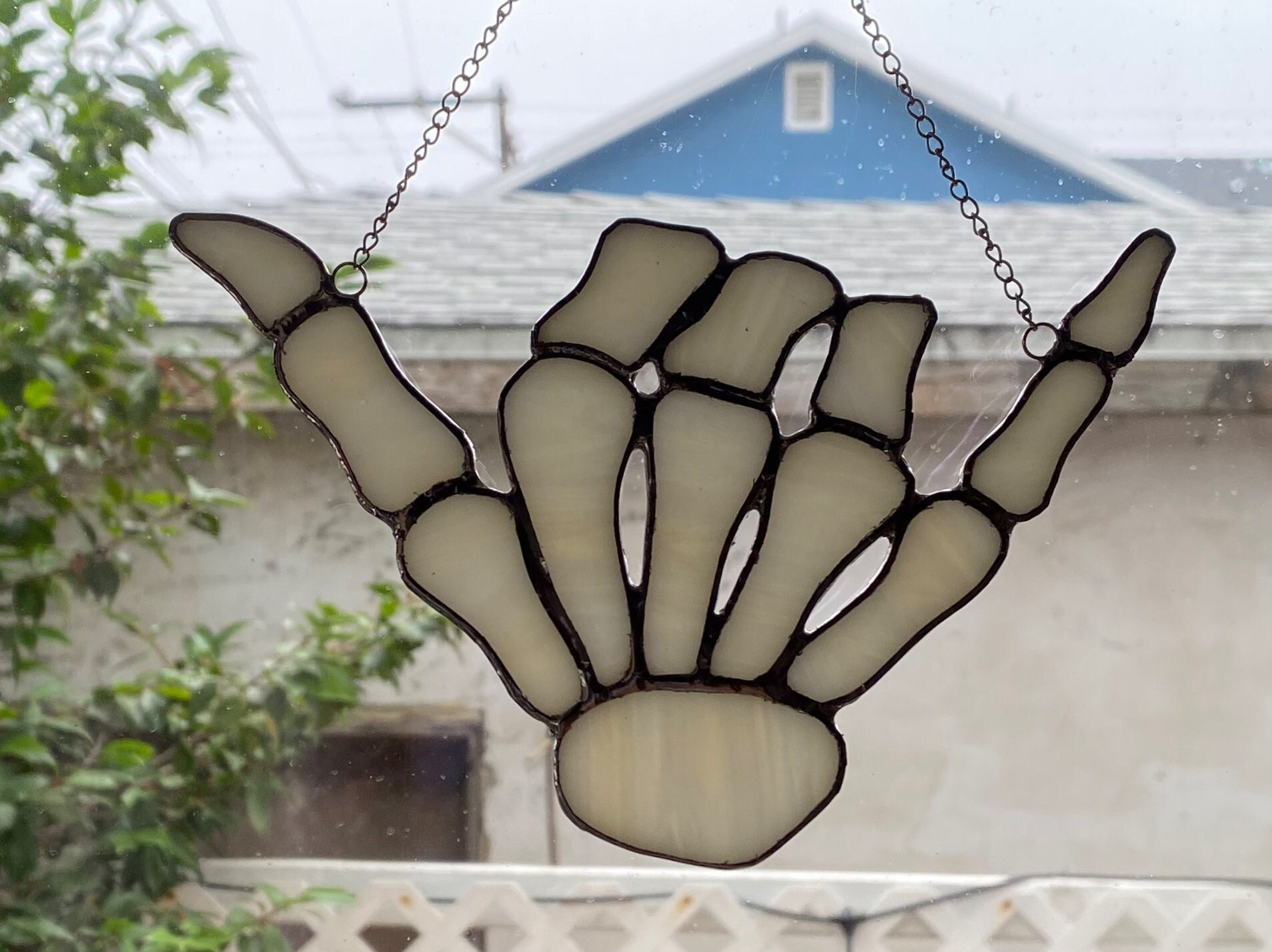 Skeleton Shaka Stained Glass - Etsy