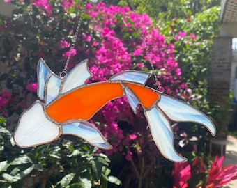 Stained Glass Koi Fish Suncatcher - Etsy