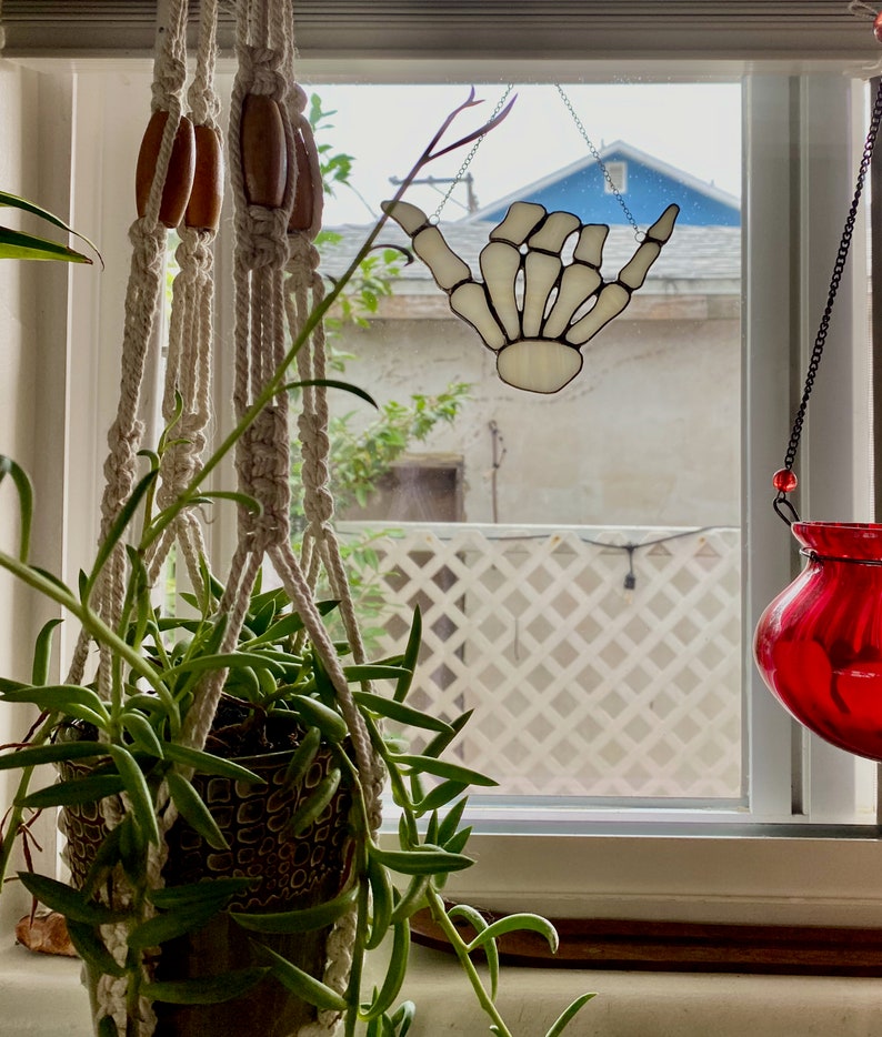 Skeleton Shaka Stained Glass - Etsy