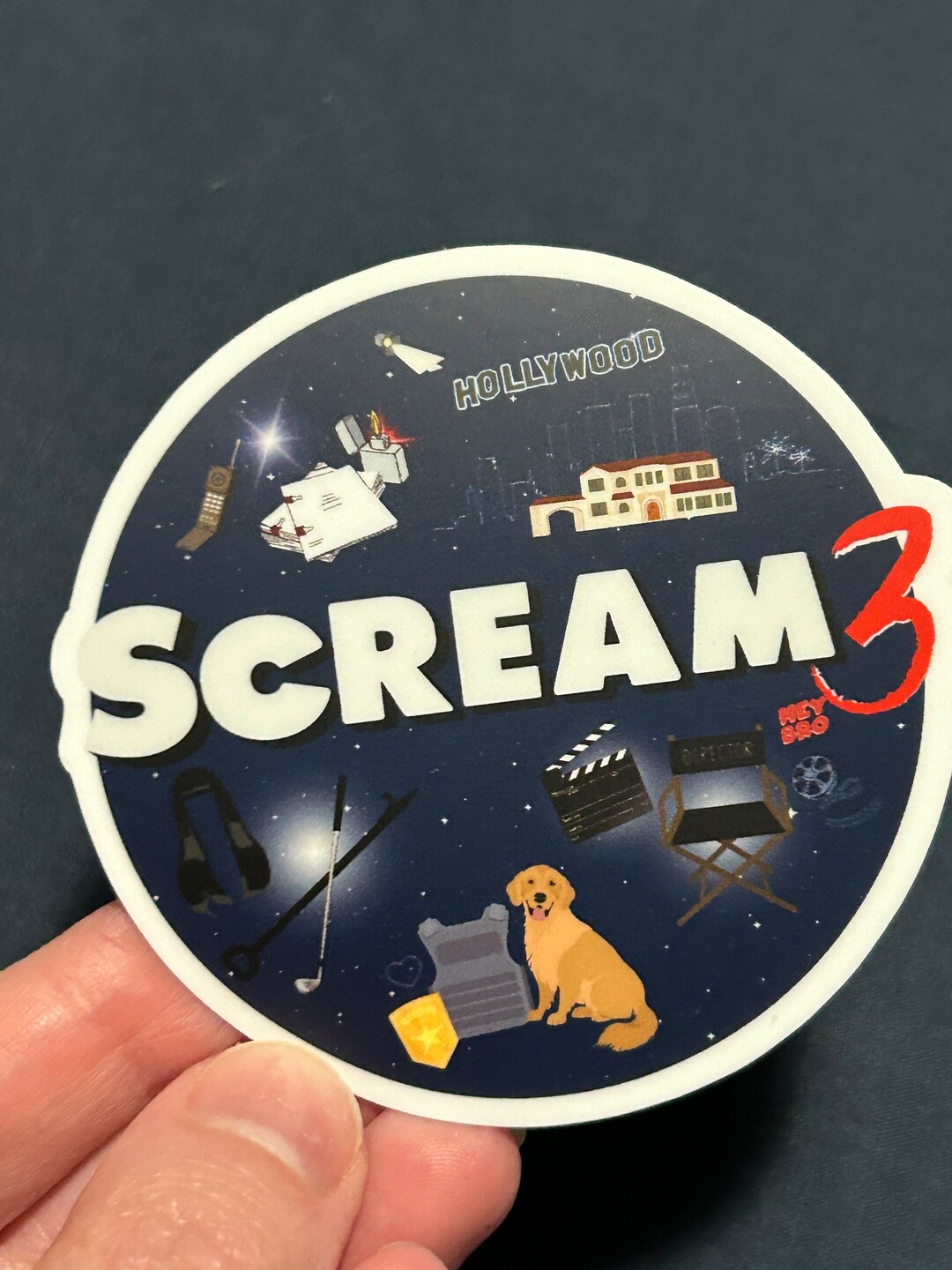 Scream Three Sticker - Etsy