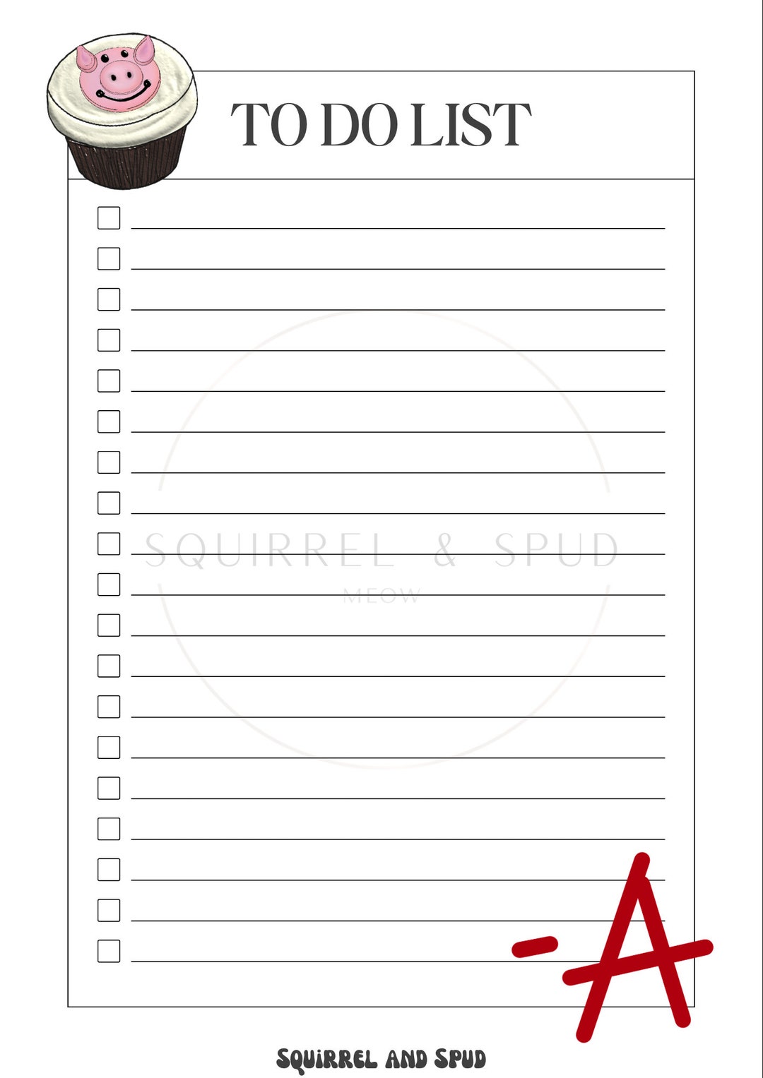 Pretty Small to Do List Digital Download Printable to Do List - Etsy