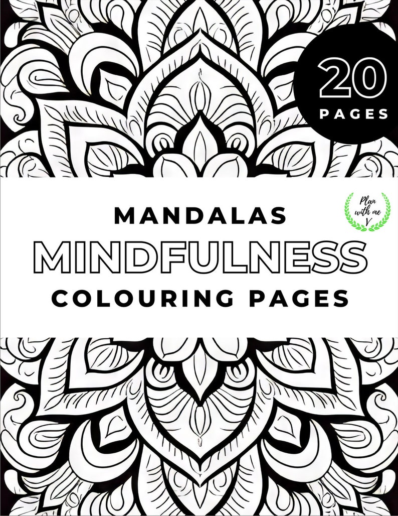 Mandalas Mindfulness Colouring Book - Etsy