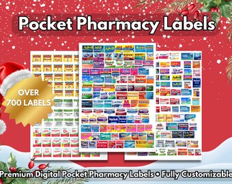 Printable Medicine Labels Pill Container, Travel Pill Case, Pill Case ...