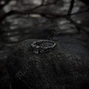 Celestial Moonstone Ring | Gothic Boho Gift, Branch Ring, Victorian ...