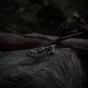 Celestial Moonstone Ring | Gothic Boho Gift, Branch Ring, Victorian ...