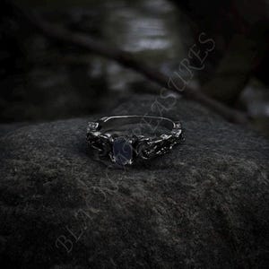Celestial Moonstone Ring | Gothic Boho Gift, Branch Ring, Victorian ...