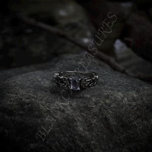 Celestial Moonstone Ring | Gothic Boho Gift, Branch Ring, Victorian ...