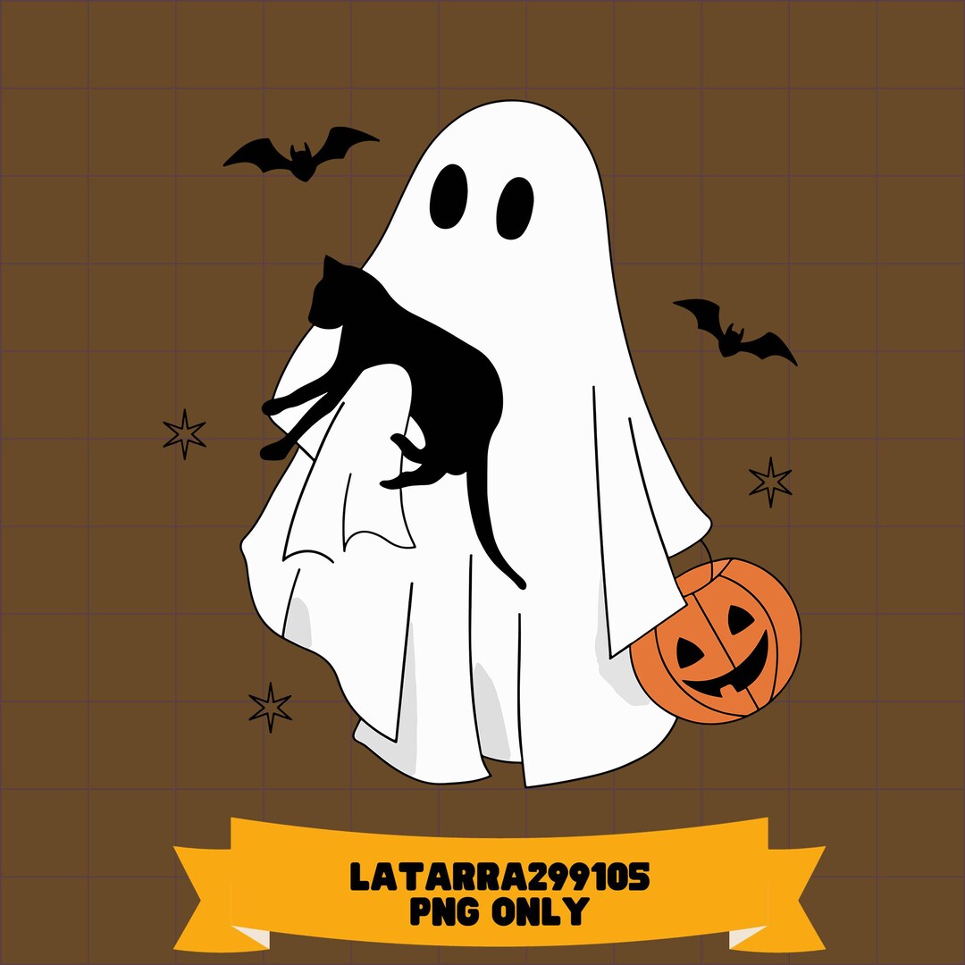 Cute Ghost With Cat Png Ghost Cats Png Cute Cats Halloween - Etsy