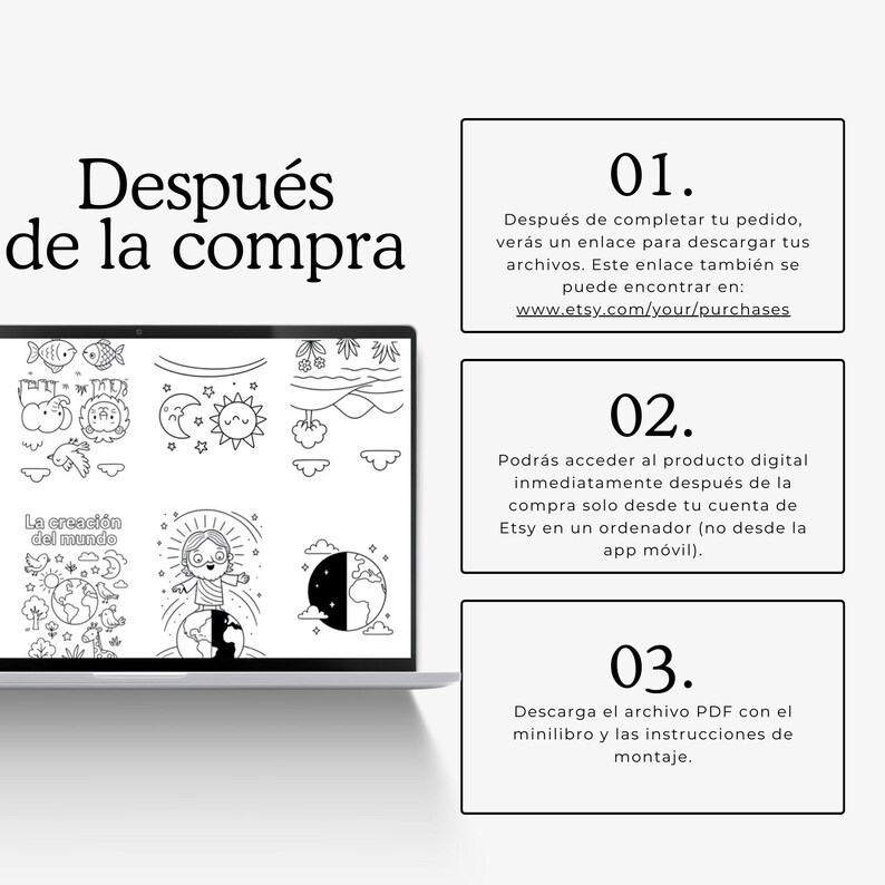 The Creation of the World Printable Mini-book for Children, Printable ...
