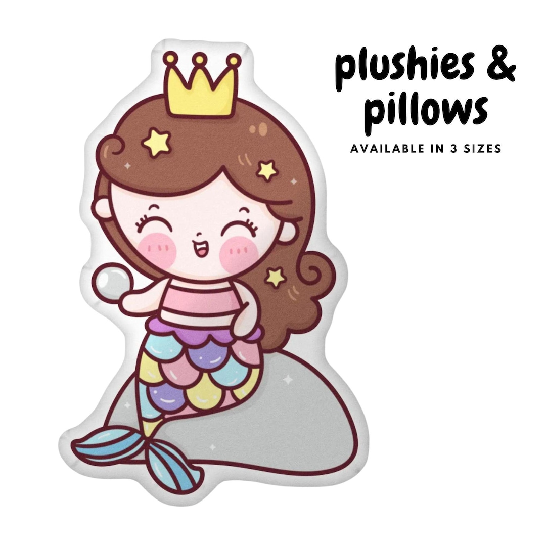 Delightful Mermaid Princess Plushie With Pearl, Gift for Sea Lovers ...