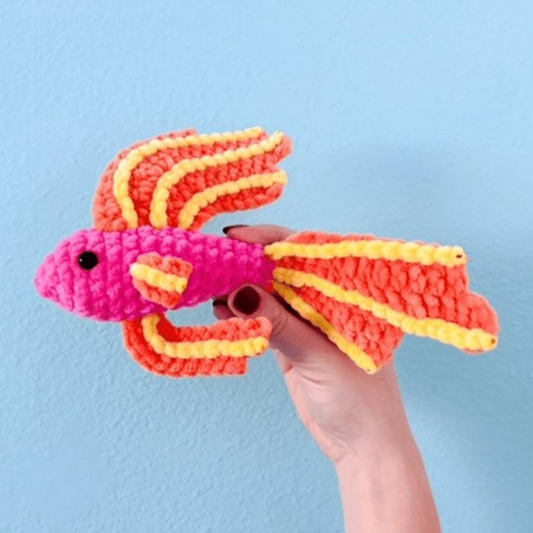 Betta Fish Crochet Amigurumi Pattern, Download PDF - Etsy