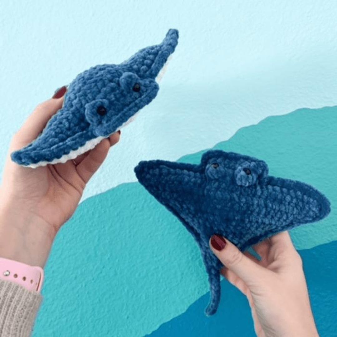 Manta Ray Sting Ray Crochet Pattern, Crochet String Manta Ray, Crochet ...