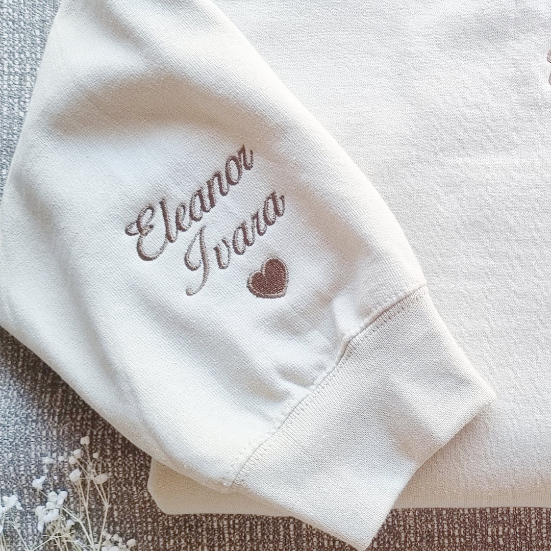 Add-on Embroidered Name(s) on Sleeve.( for 1 Sleeve) - Etsy
