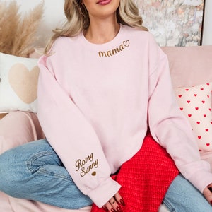 Custom Embroidered Mama Sweatshirt, Grandma Jumper, Mum Gift, Nanny ...