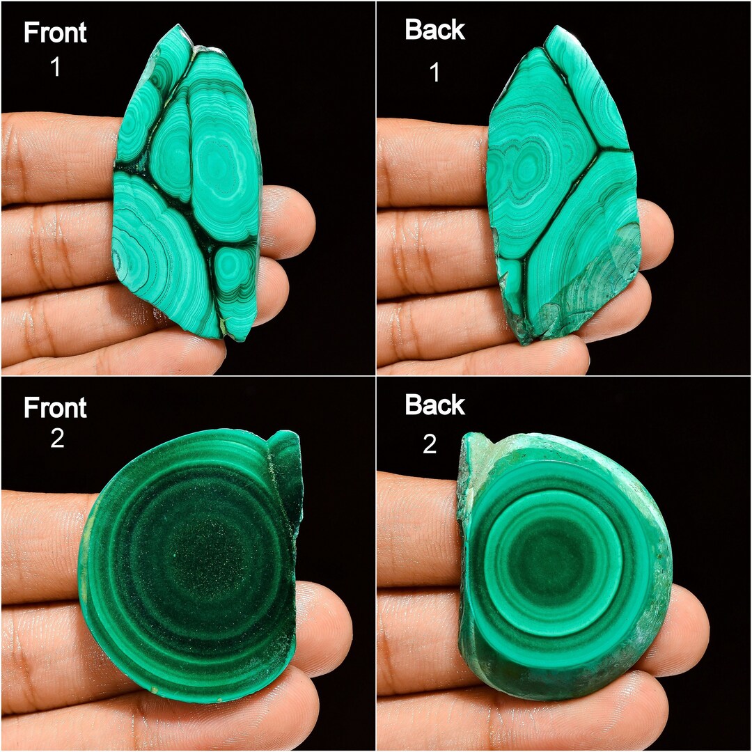 Natural Malachite Polished Slice Cabochon Green Malachite Polished Slab ...