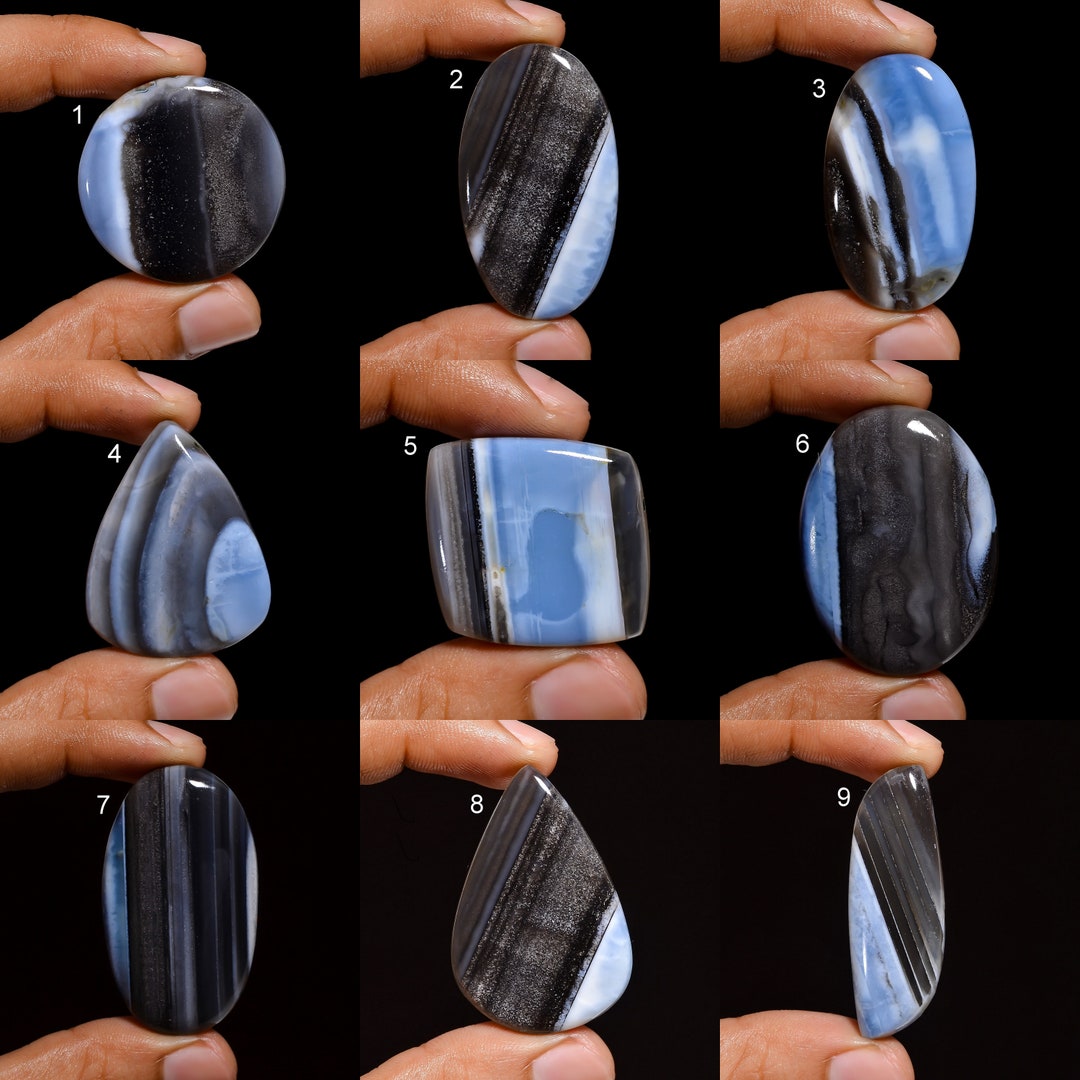 Natural Owyhee Blue Opal Gemstone, Loose Gemstone, Owyhee Blue Opal ...