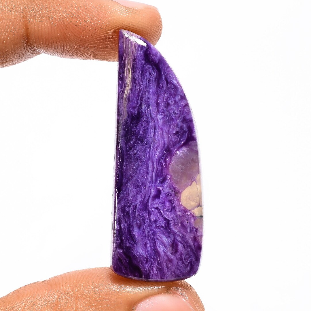 Natural Charoite Gemstone Charoite Cabochon Purple Charoite Crystal ...