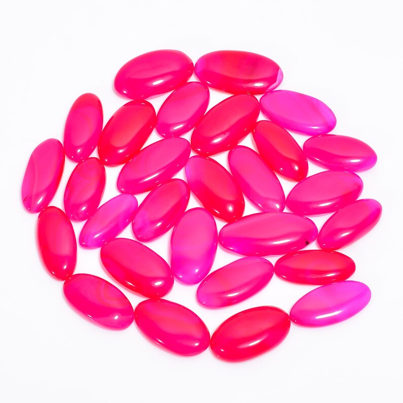 Pink Onyx Gemstone Oval Shape Pink Onyx Lot Natural Pink Onyx - Etsy