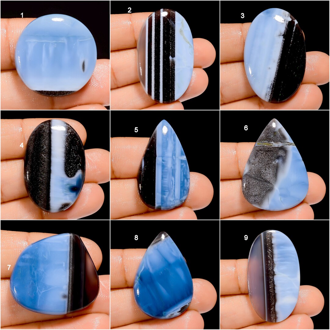 Natural Owyhee Blue Opal Cabochon Blue Opal Stone Owyhee Blue Opal ...