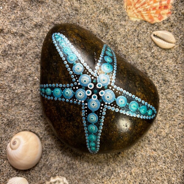 Ocean Painted Rock - Etsy