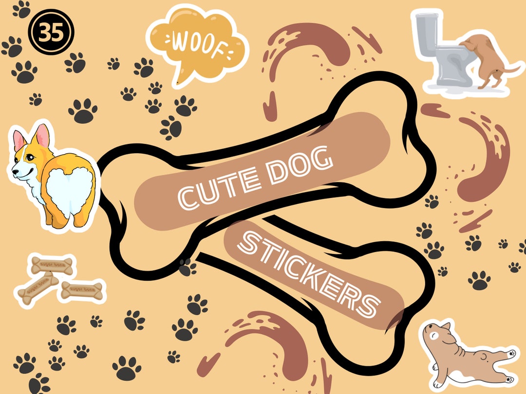 Cute Dog Clipart Bundle 35 PNG Files of Kawaii Dog Art for - Etsy