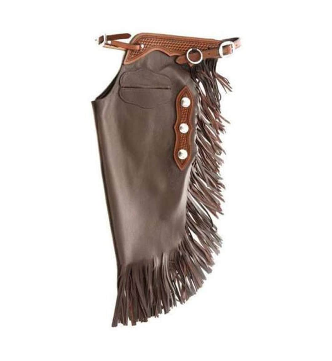 Leather Hand Tooled Cowboy Rodeo Chinks Chaps for Kids Youth - Etsy