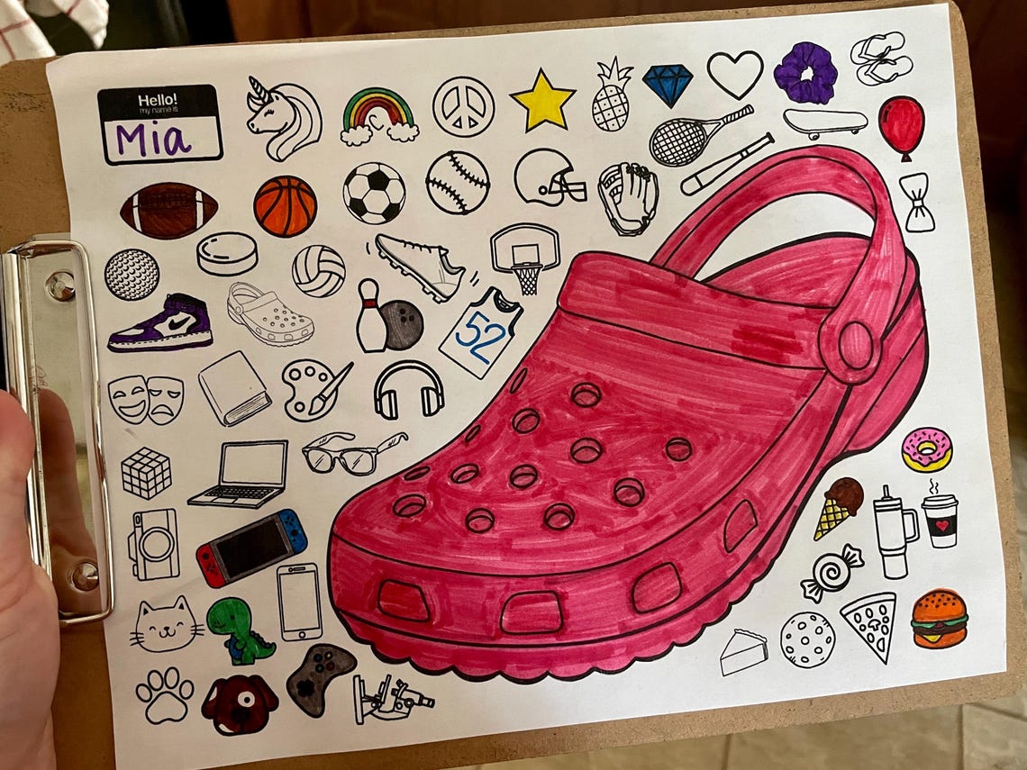 All About Me Poster - CROCS Style! - Etsy