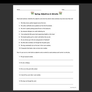 Spring ELA Worksheet Set | Figurative Language | Author's Purpose ...