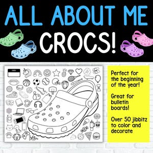 All About Me Poster - CROCS Style! - Etsy