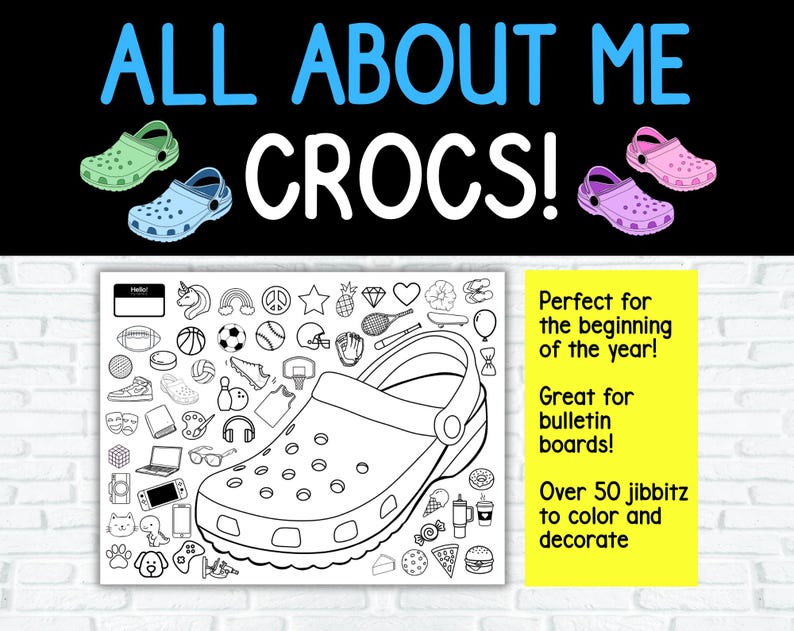 All About Me Poster - CROCS Style! - Etsy