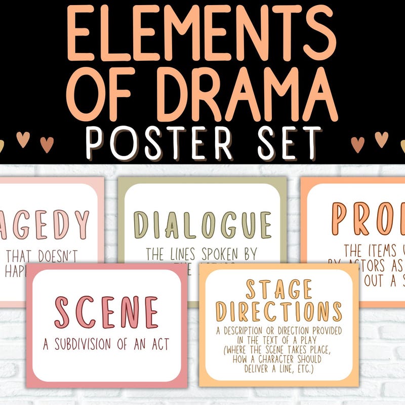 Drama Poster - Etsy UK