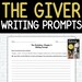 THE GIVER Writing Prompts - Etsy