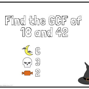 GCF & LCM Halloween Math Scavenger Hunt - Etsy