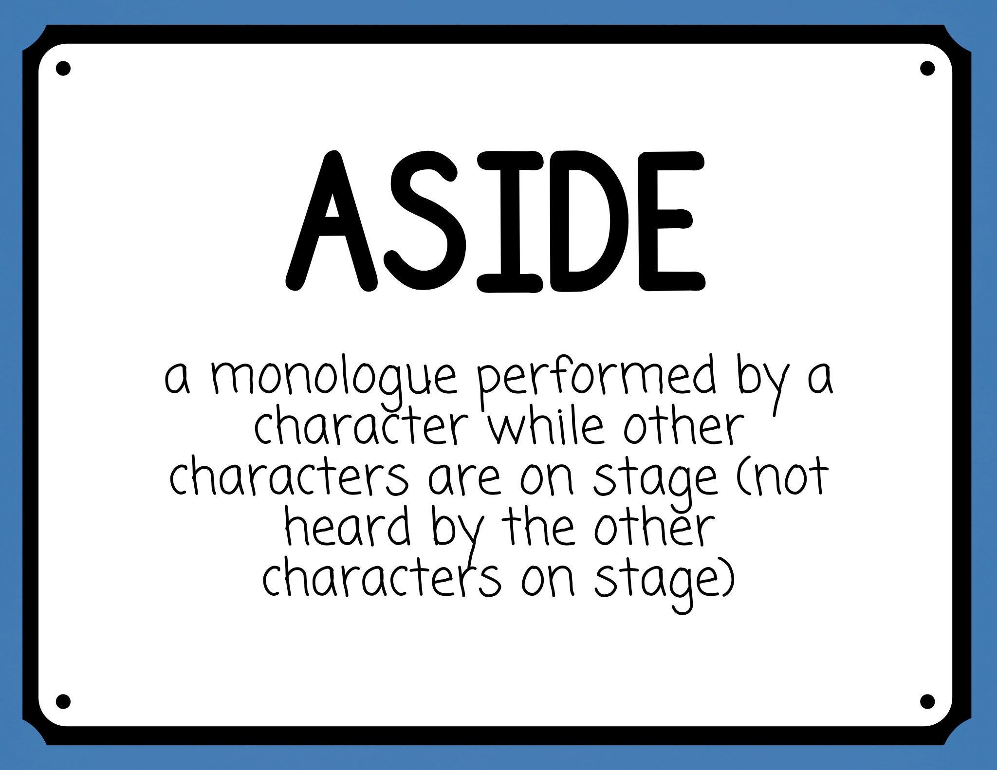 Elements of Drama Posters, Theatre Vocabulary Bulletin Board Signs ...