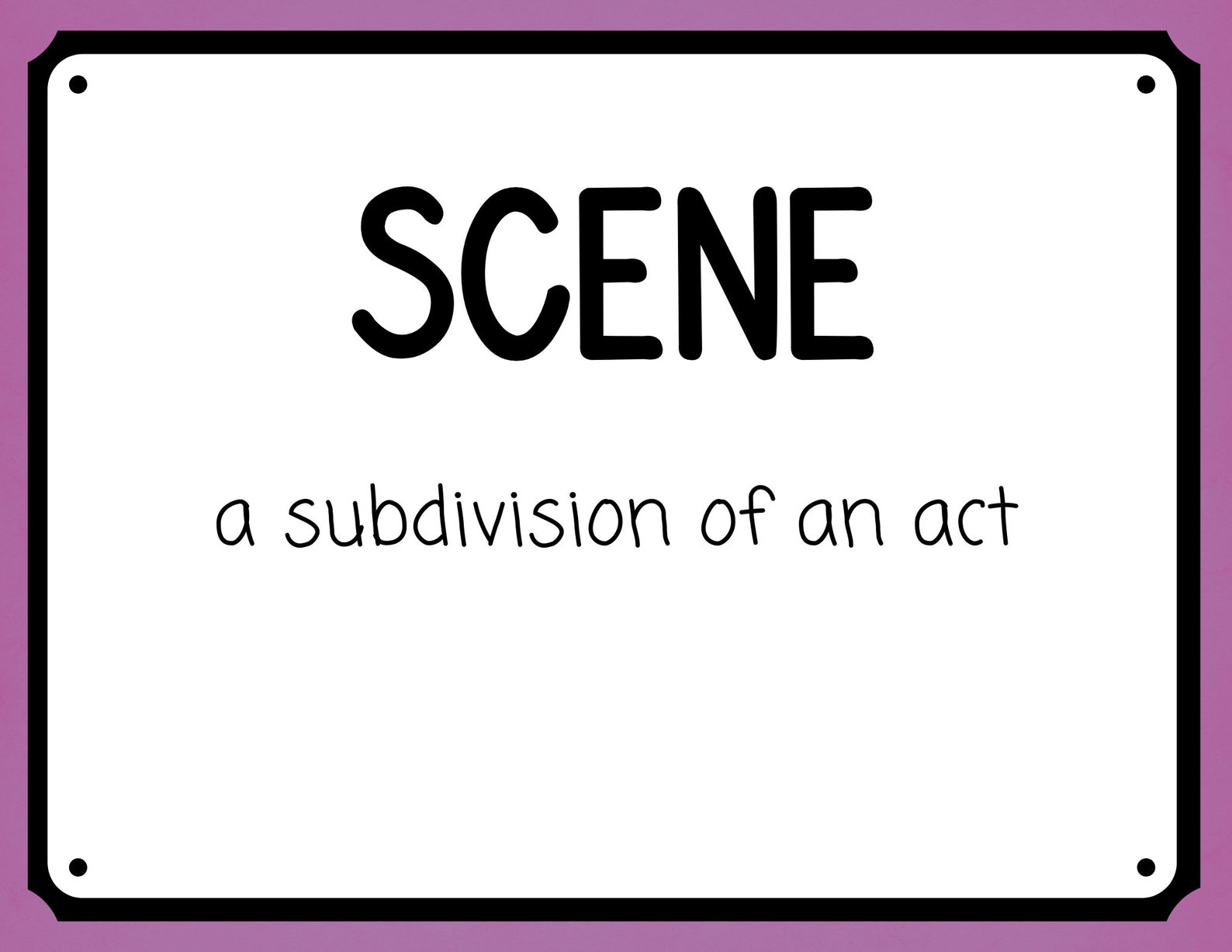 Elements of Drama Posters, Theatre Vocabulary Bulletin Board Signs ...