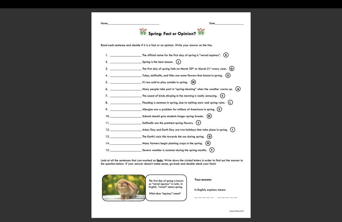 Spring ELA Worksheet Set | Figurative Language | Author's Purpose ...