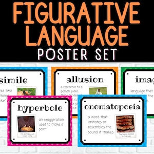 Figurative Language Posters - Etsy