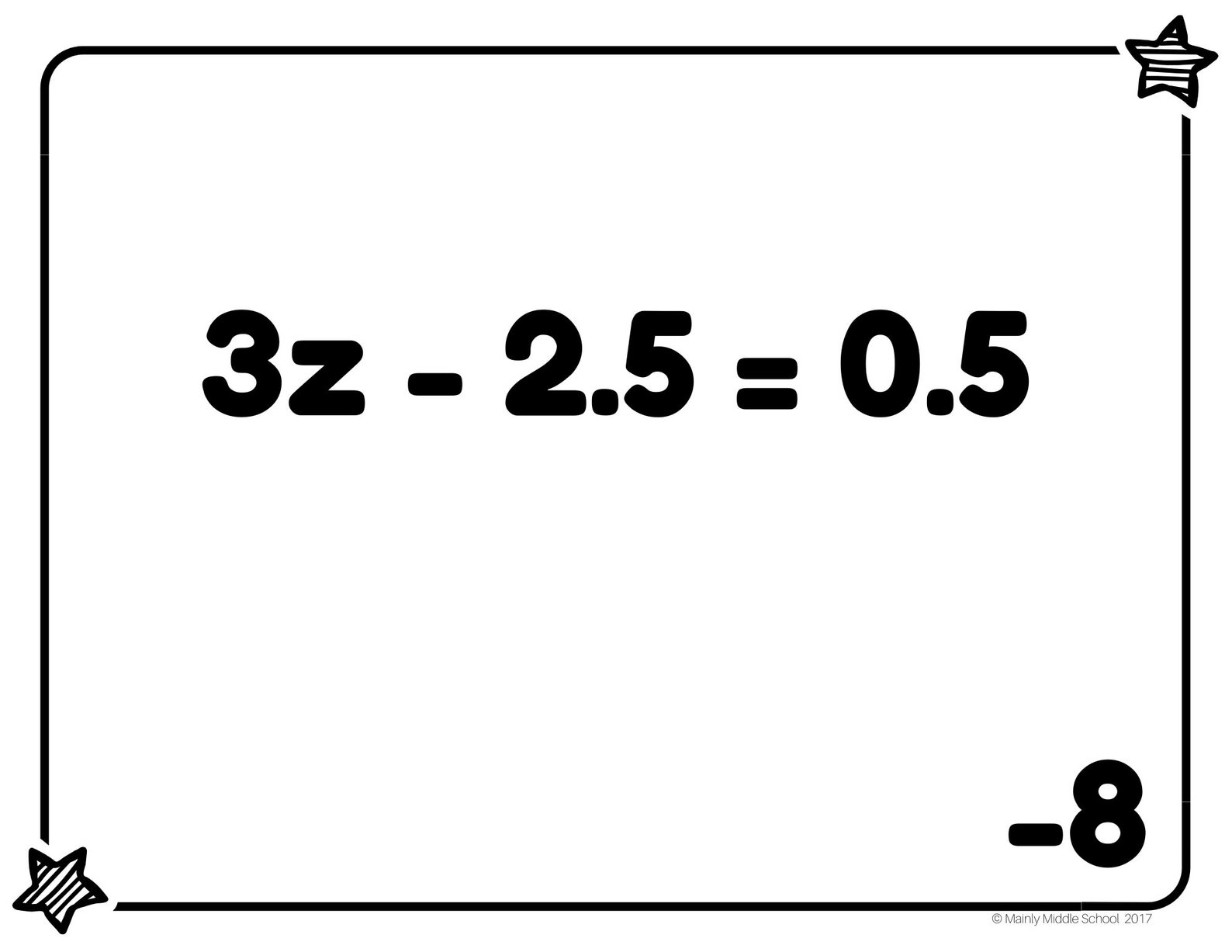 Two-step Equations SCAVENGER HUNT - Etsy