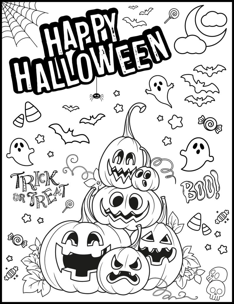 Halloween Collaborative Classroom Poster (30 Pages) - Etsy