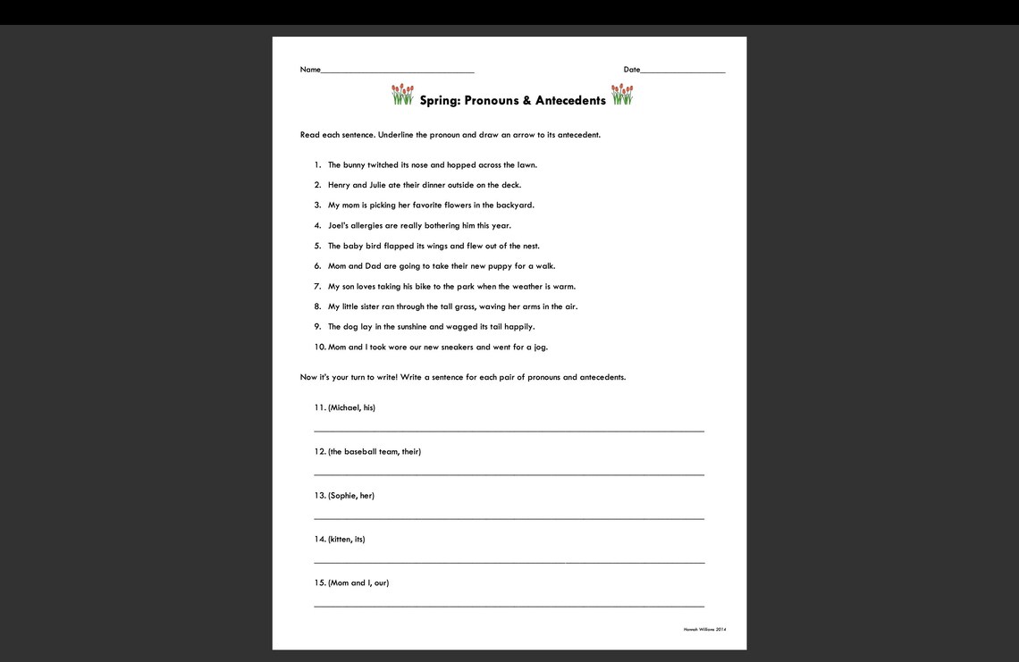Spring ELA Worksheet Set | Figurative Language | Author's Purpose ...