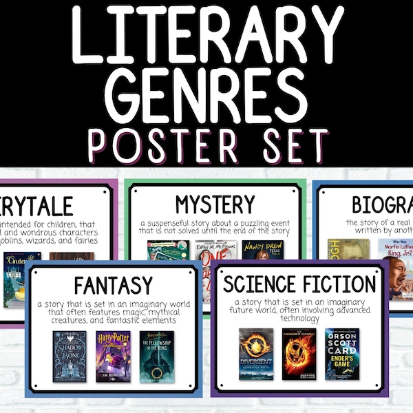 Literature Poster - Etsy