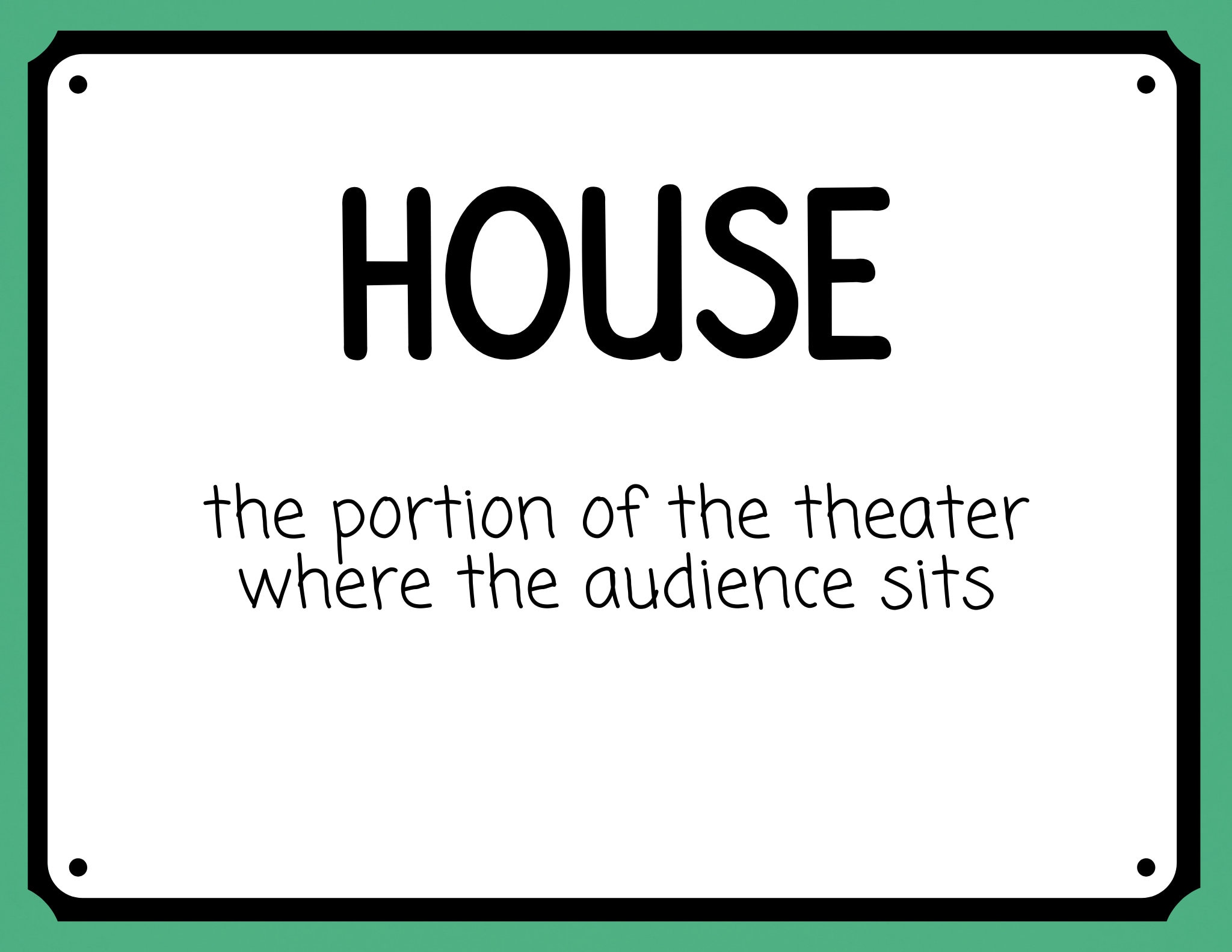 Elements of Drama Posters, Theatre Vocabulary Bulletin Board Signs ...