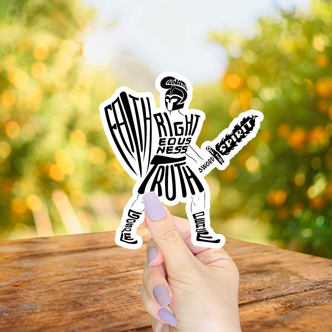 Armor of God Sticker Shield of Faith Sticker Sword of the - Etsy