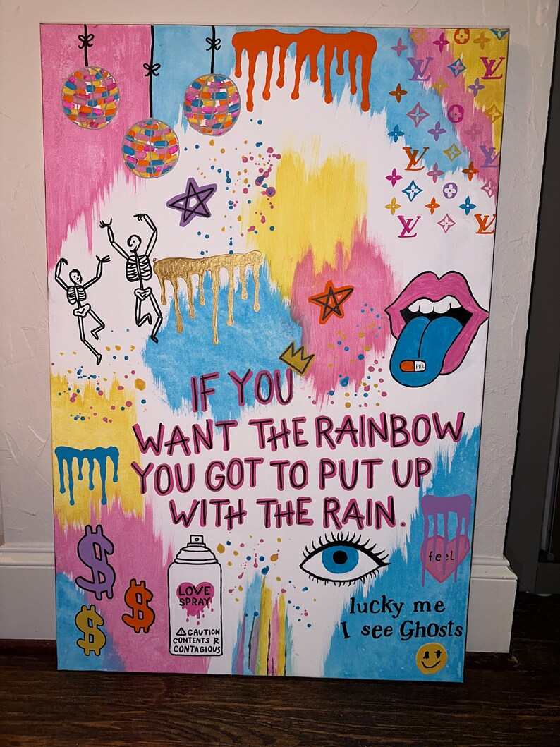 Custom Preppy Painting for College, Dorm, Room Decor - Etsy