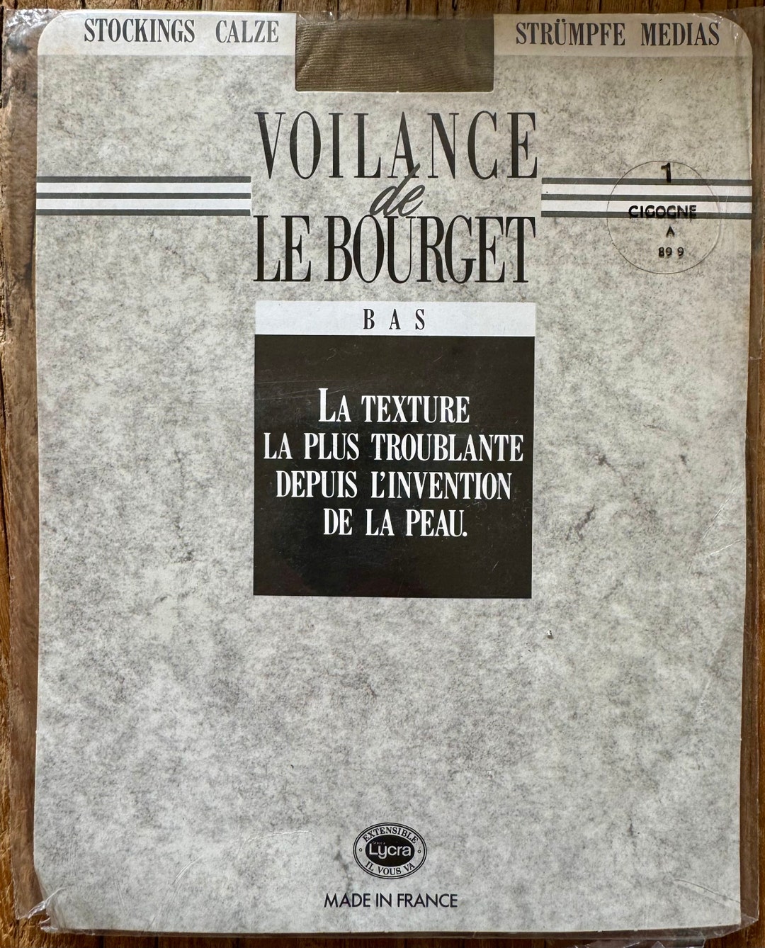 Bas Vintage Porte-Jarretelles Nylon Stockings Le Bourget Voilance ...
