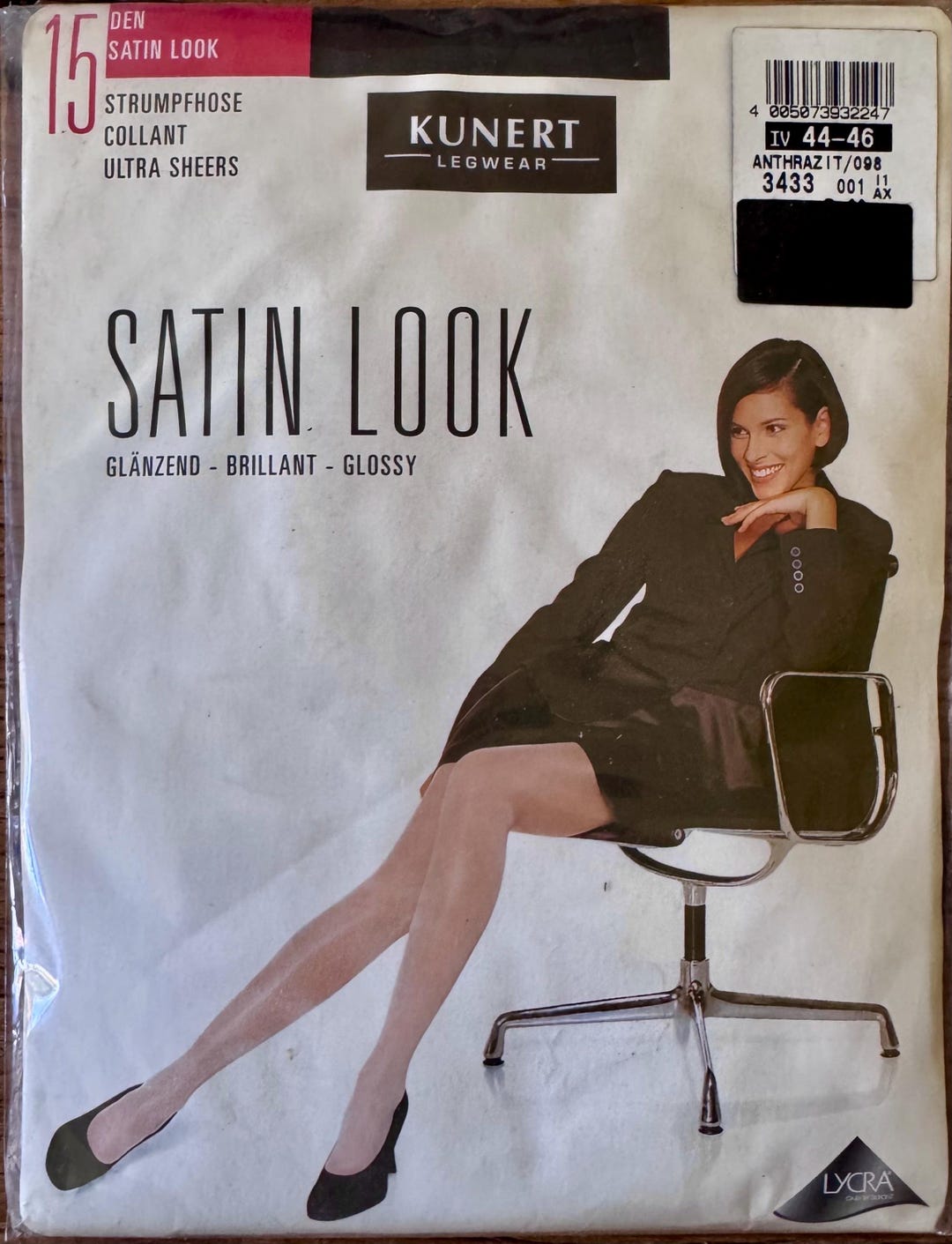 Collant Nylon Vintage Satin 15 Kunert Pantyhose - Etsy
